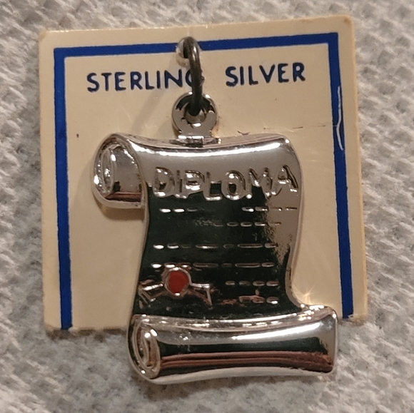 Sterling Company | Jewelry | Spencer Co Sterling Silver Diploma Charm ...